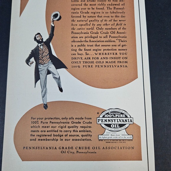 Art | 1951 Pennsylvania Grade Crude Oil Association Vintage Print Ad ...